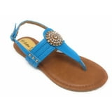 Victoria K Women's Gold Medallion Sandals - Walmart.com