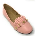 Victoria K women's Ruffle Ballerina Flats Gold Studs - Walmart.com