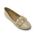 Victoria K Women's Ruffle With Gold studs Ballerina Flats - Walmart.com