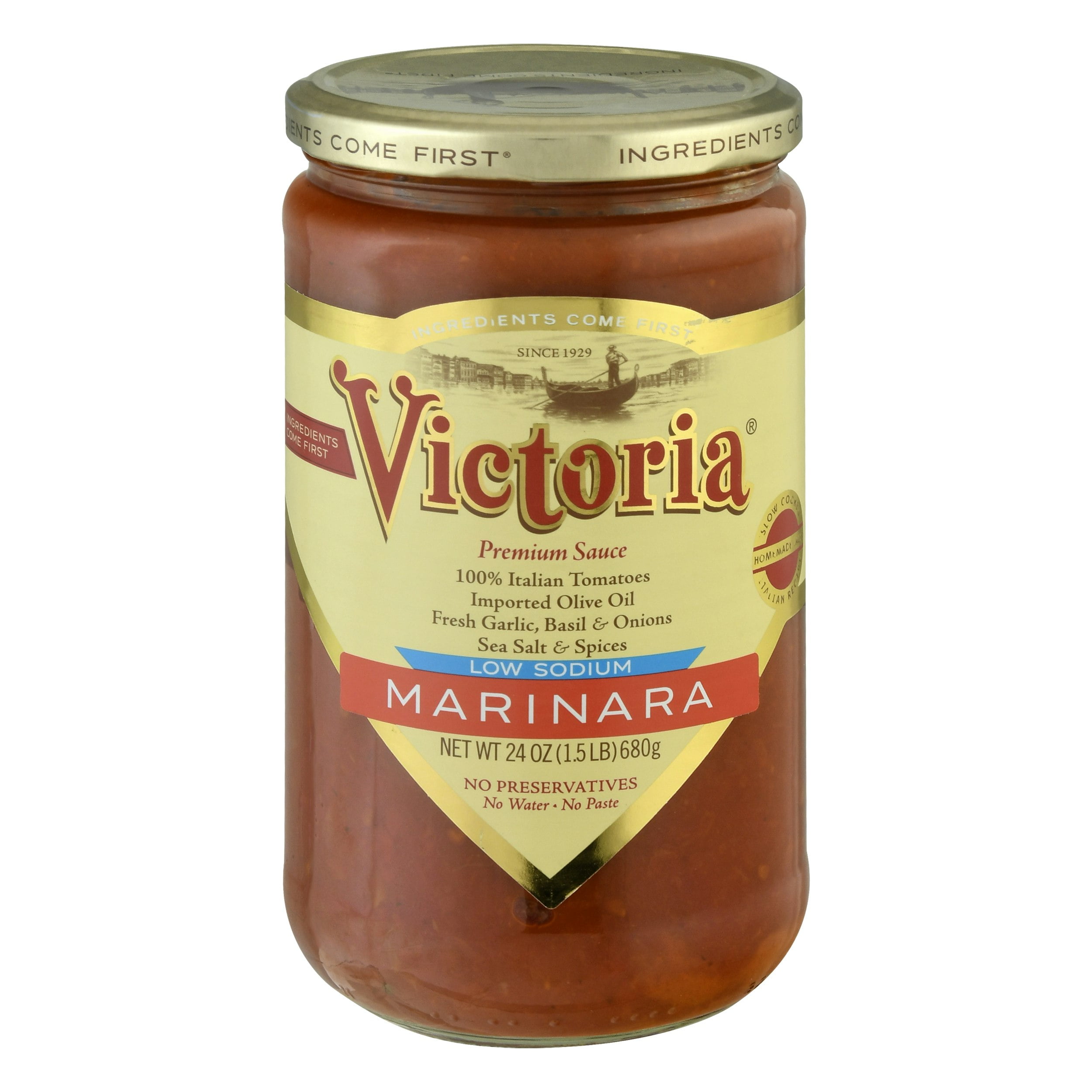 Victoria Low Sodium Marinara Sauce 24 oz (Pack Of 6) - Walmart.com