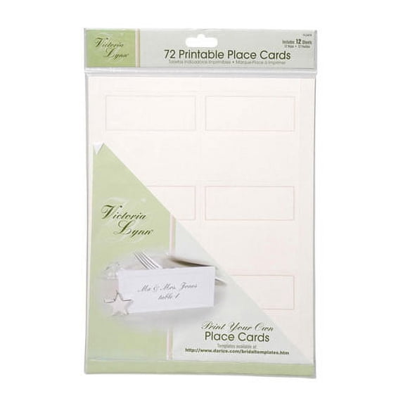 Victoria Lynn Place Cards - Ivory - 72 pieces - Walmart.com