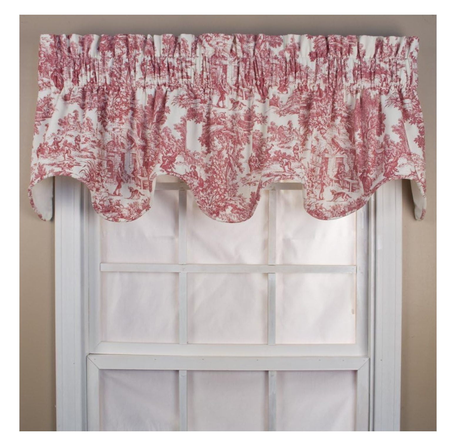 Victoria Park Lined Scallop Valance - Walmart.com