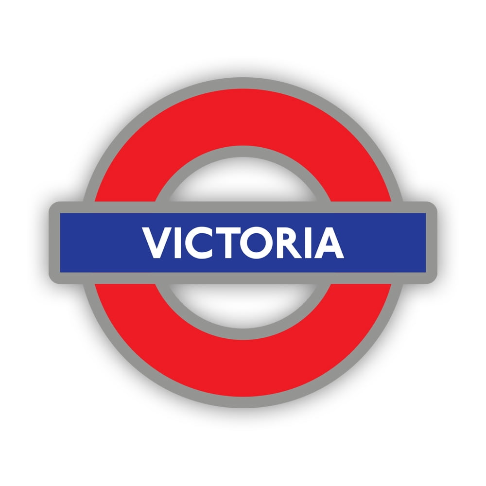 Victoria Tube Sign Roundel Sticker Decal - Self Adhesive Vinyl ...