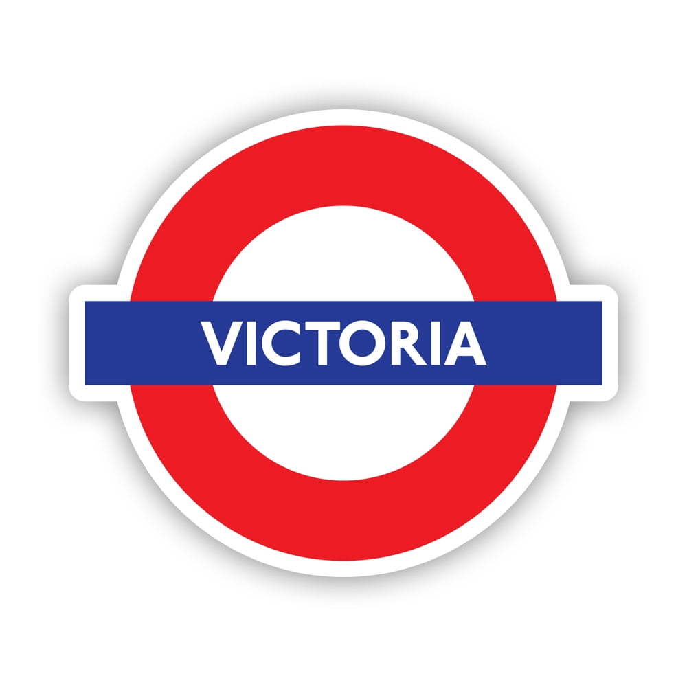 Victoria Tube Sign Roundel Sticker Decal - Self Adhesive Vinyl ...