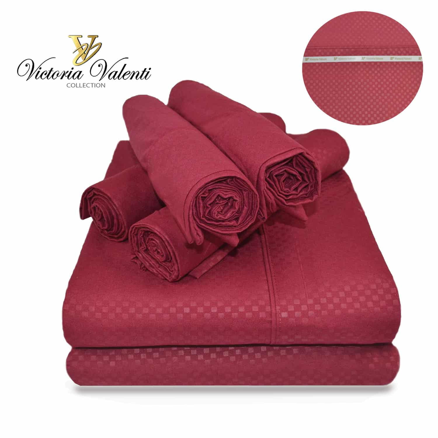 Victoria Valenti Deluxe Bed Sheet Set: Ultra-Soft, Deep Pocket ...