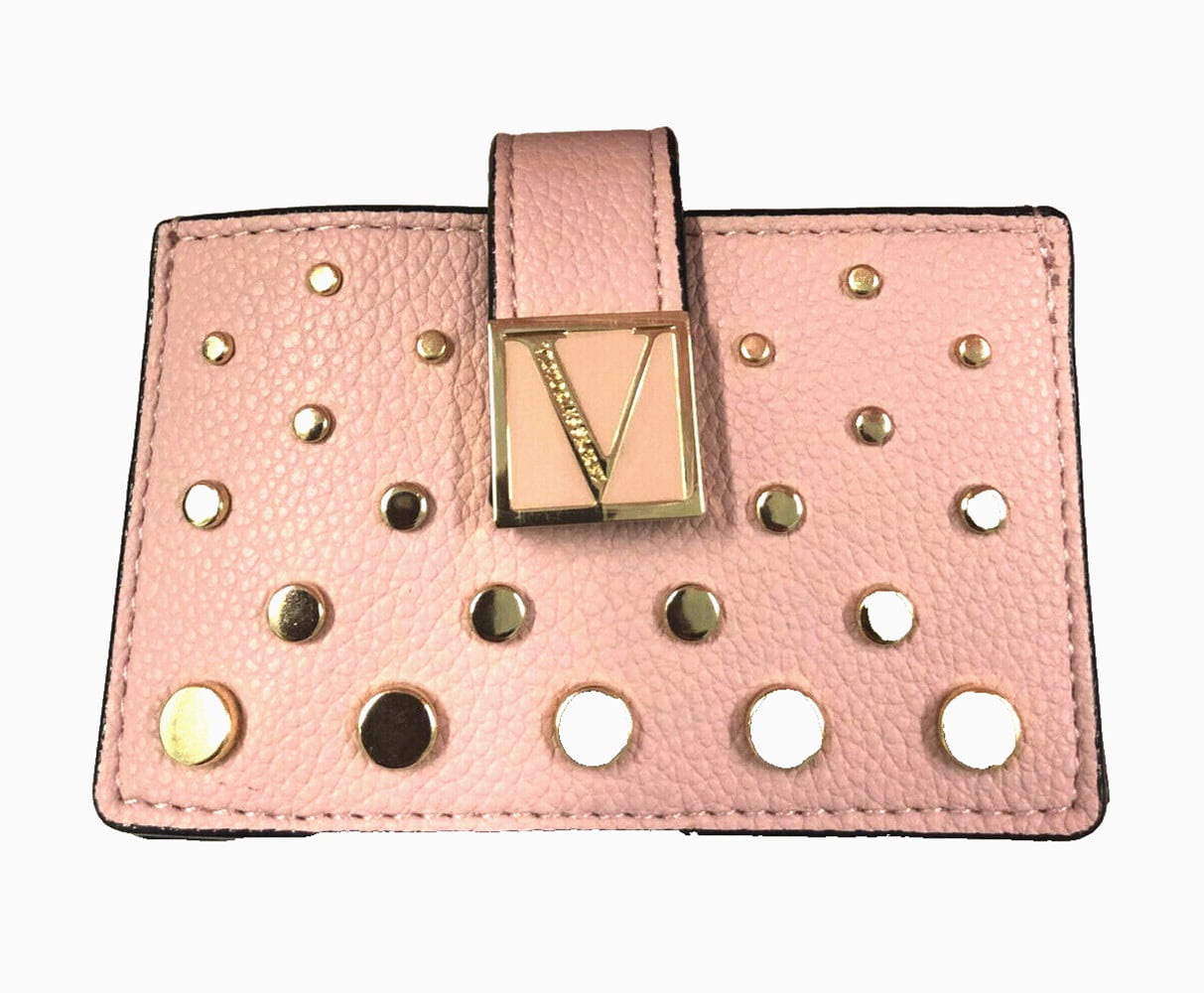 Victoria's Secret Accordion Pink Studded Card Case with Signature V ...