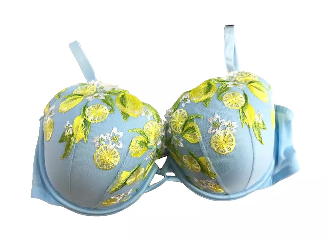 Victoria's Secret Dream Angels Embroidered Lightly Lined Bra Blue ...