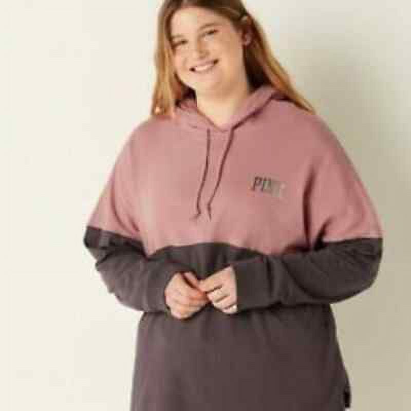 Victoria's Secret PINK Women Varsity Colorblock Pullover Hoodie Pink ...