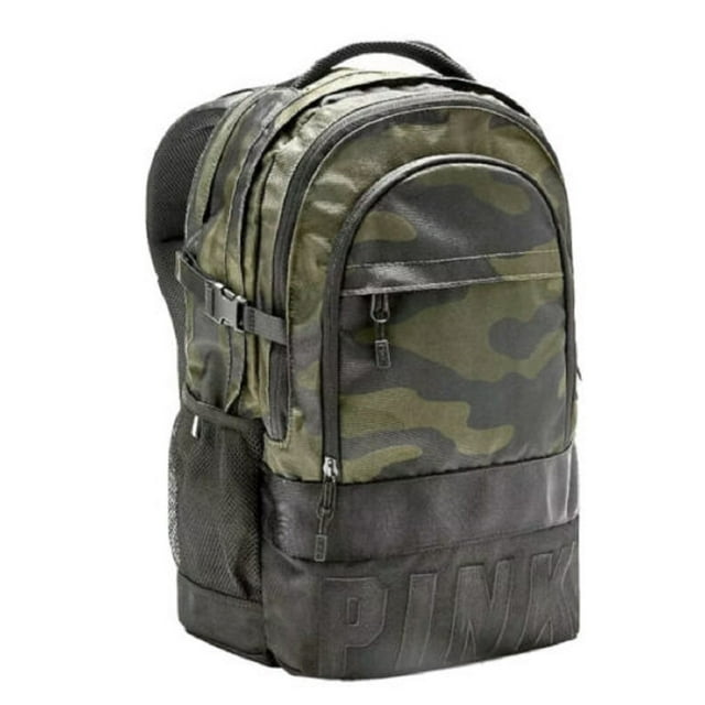 Victoria's Secret Pink Collegiate Backpack Travel Laptop Book Bag Camo ...