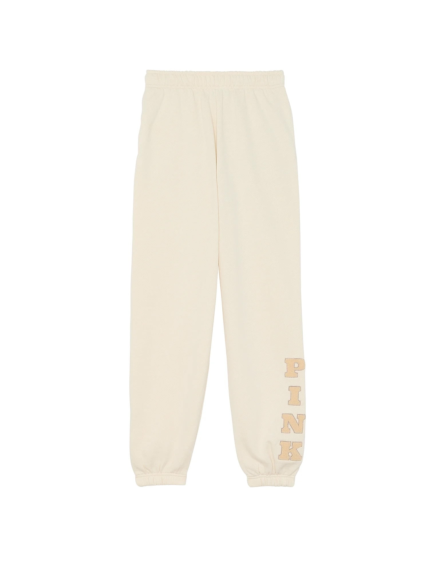 Victoria's Secret Pink Fleece Ivy Relaxed Campus Sweatpants Color Beige ...