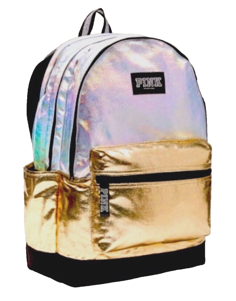 Victoria’s Secret Pink School Campus Backpack Color Gold & Iridescent ...