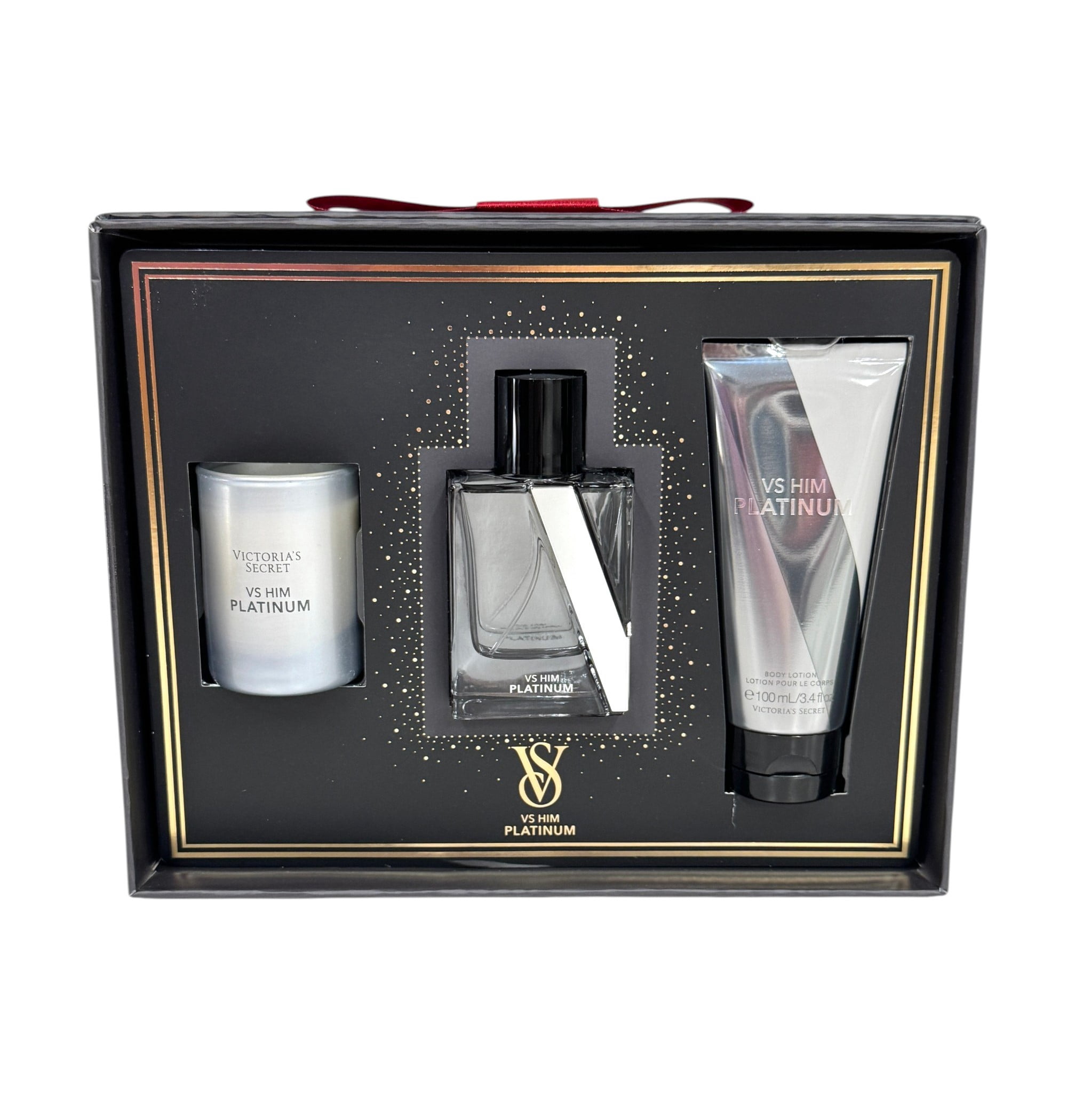 Victoria's Secret Platinum 3 Piece Luxe Fragrance Gift Set 1.7 oz ...