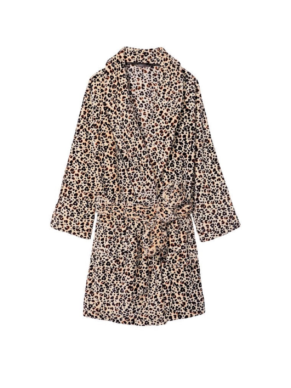 Victoria's Secret Short Cozy Plush Robe Spotty Leopard Size XL/XXL New ...