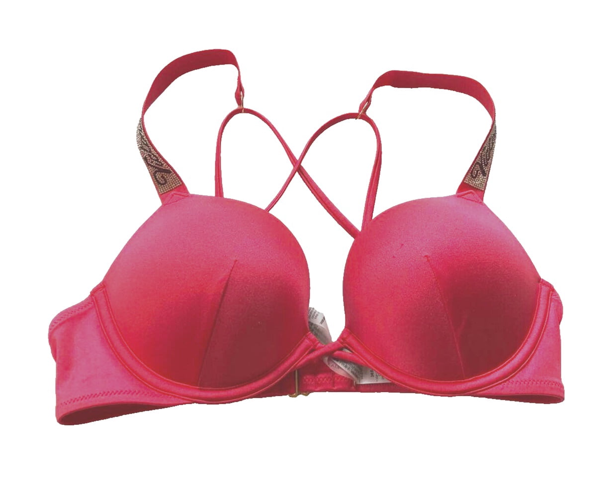 Victoria's Secret Swim Bombshell Push Up Bikini Top Shine Strappy Strap ...