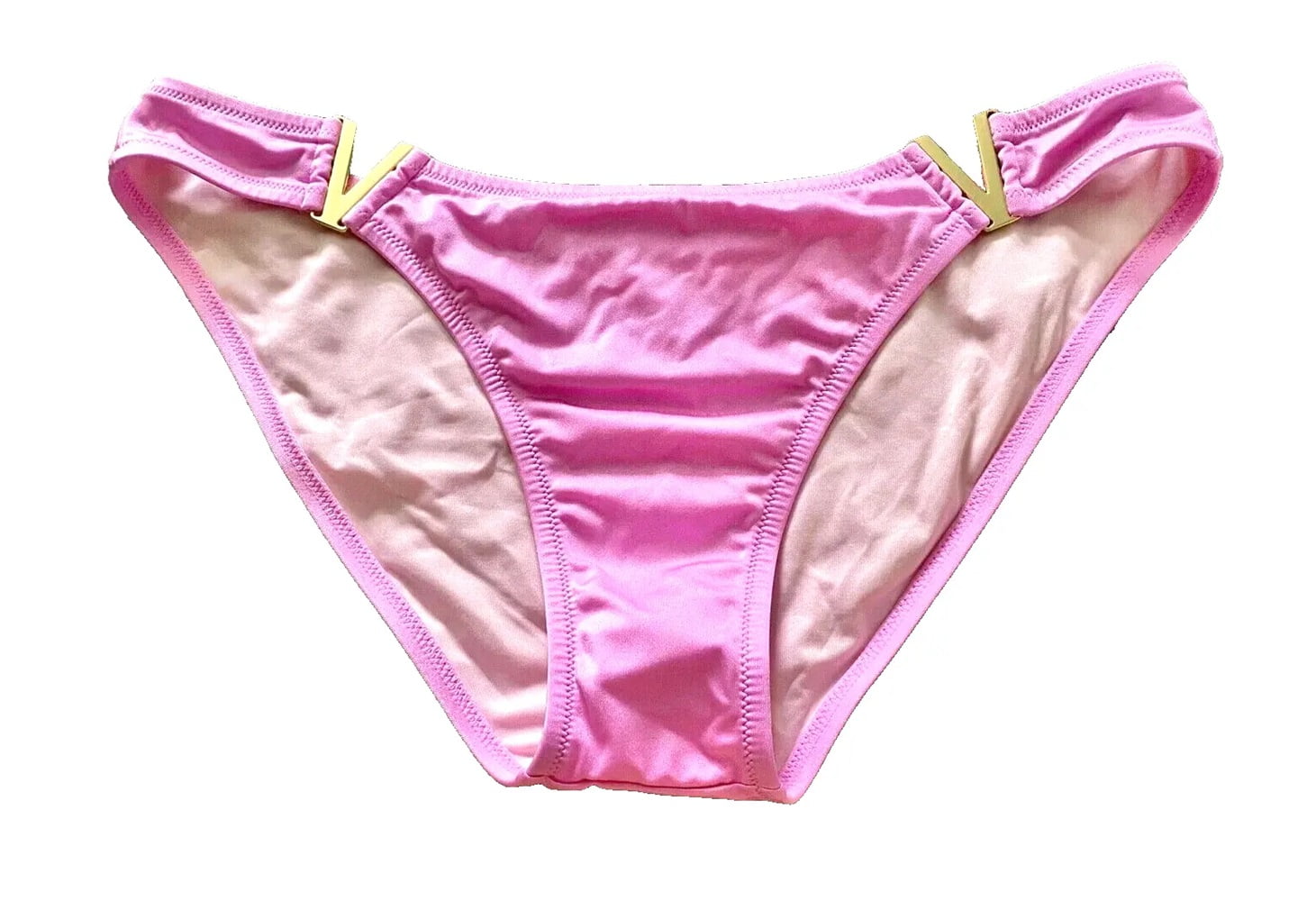 Victorias Secret High Cut Golden V Hardware Cheeky Swim Bikini Bottom