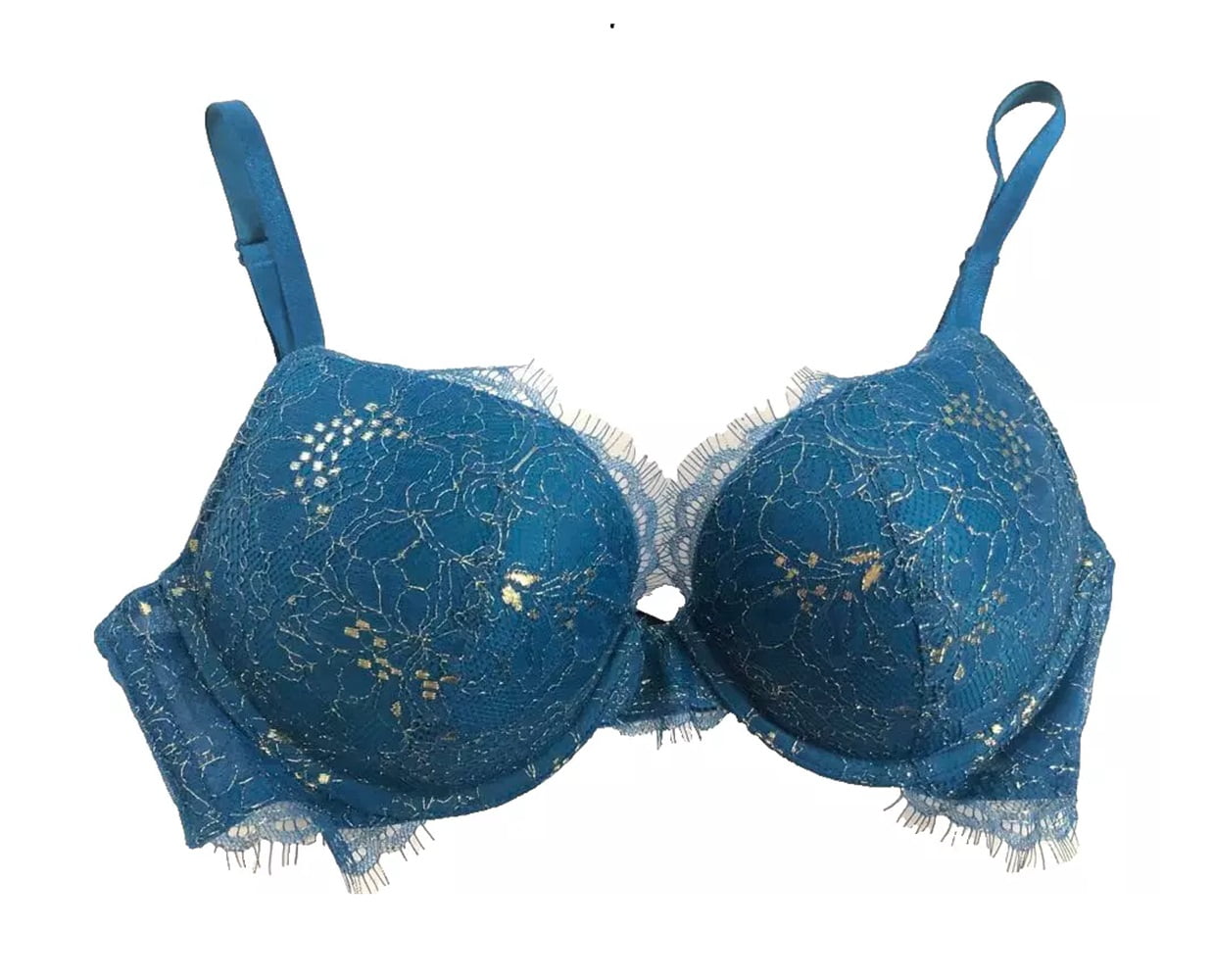 Victoria’s Secret Very Sexy Push Up Bra Lace Shimmer Blue Sapphire ...