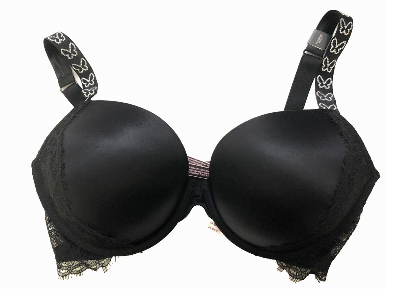 Victoria's Secret Very Sexy Push-up Bra Shine Butterfly Rhinestone ...