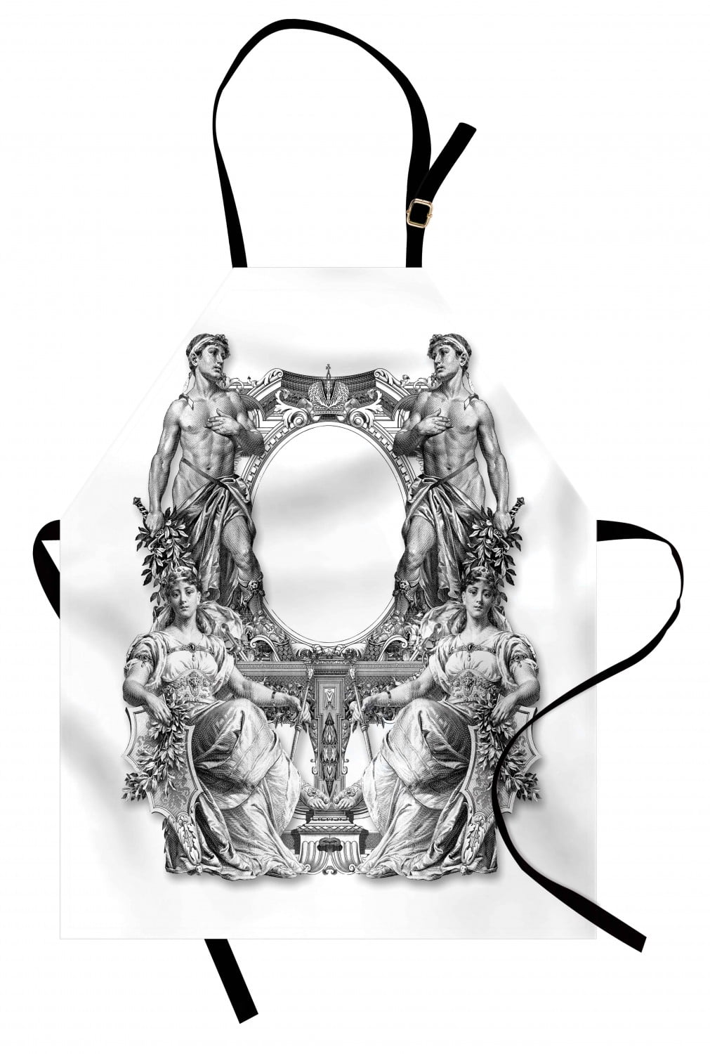 Victorian Apron Old Victorian Frame Two Man and Two Woman Ancient ...