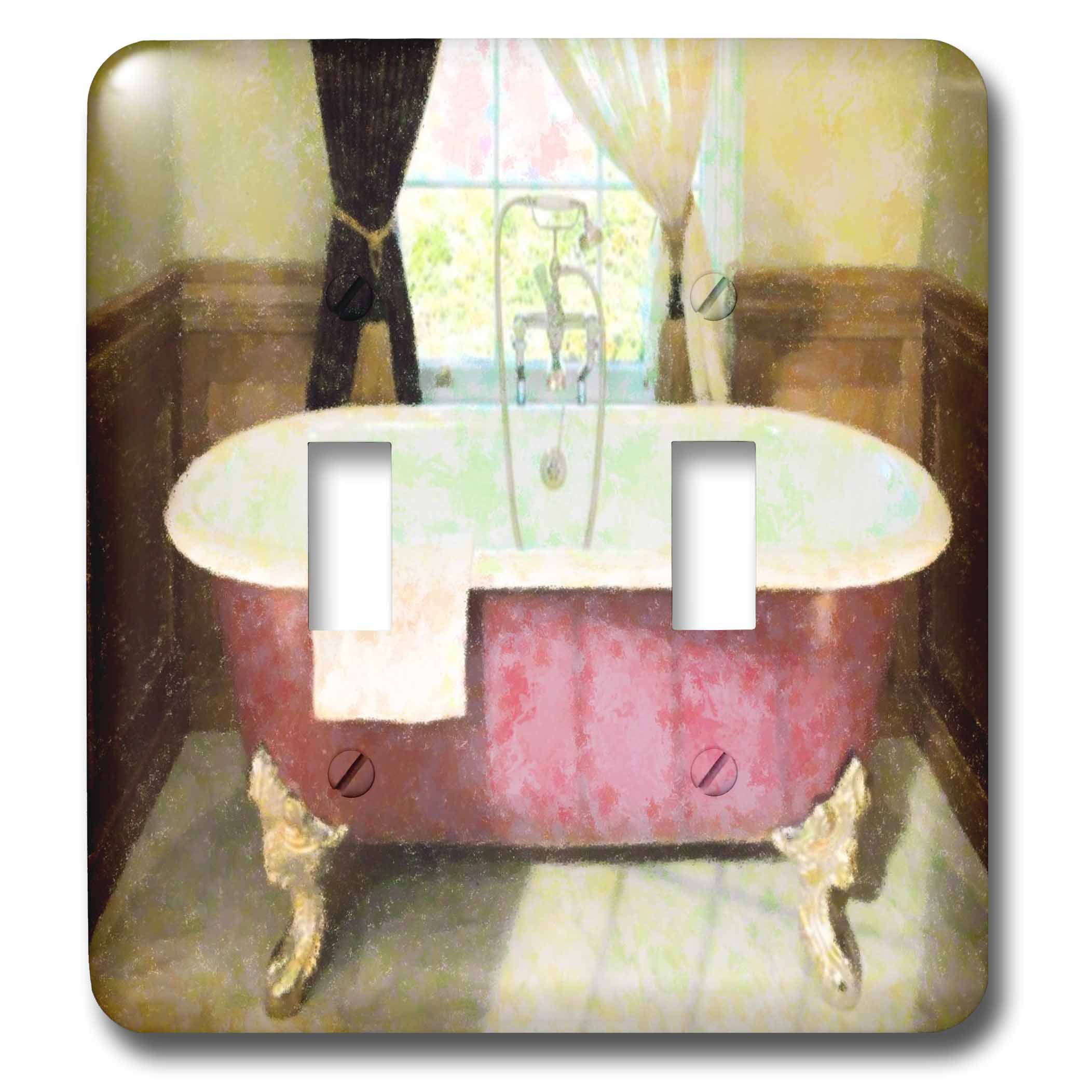 3dRose, Victorian Bathtub, double toggle switch - Walmart.com