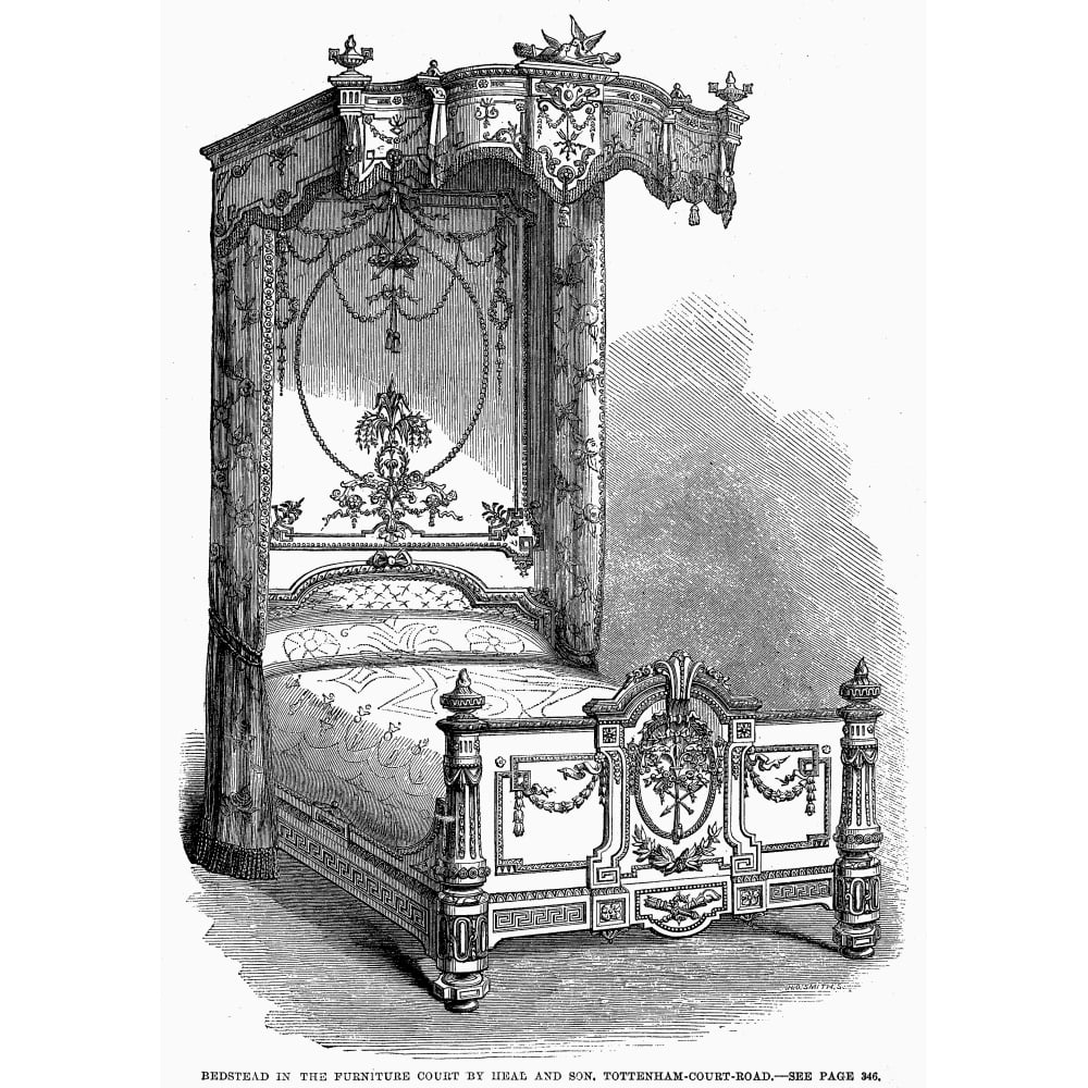 Victorian Bed 1862. Nbedstead Designed By Heal And Son Of Tottenham ...