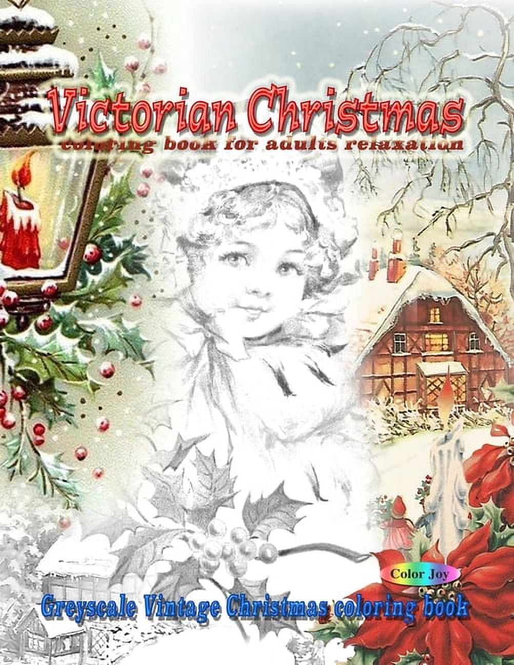 old fashioned christmas adult coloring book