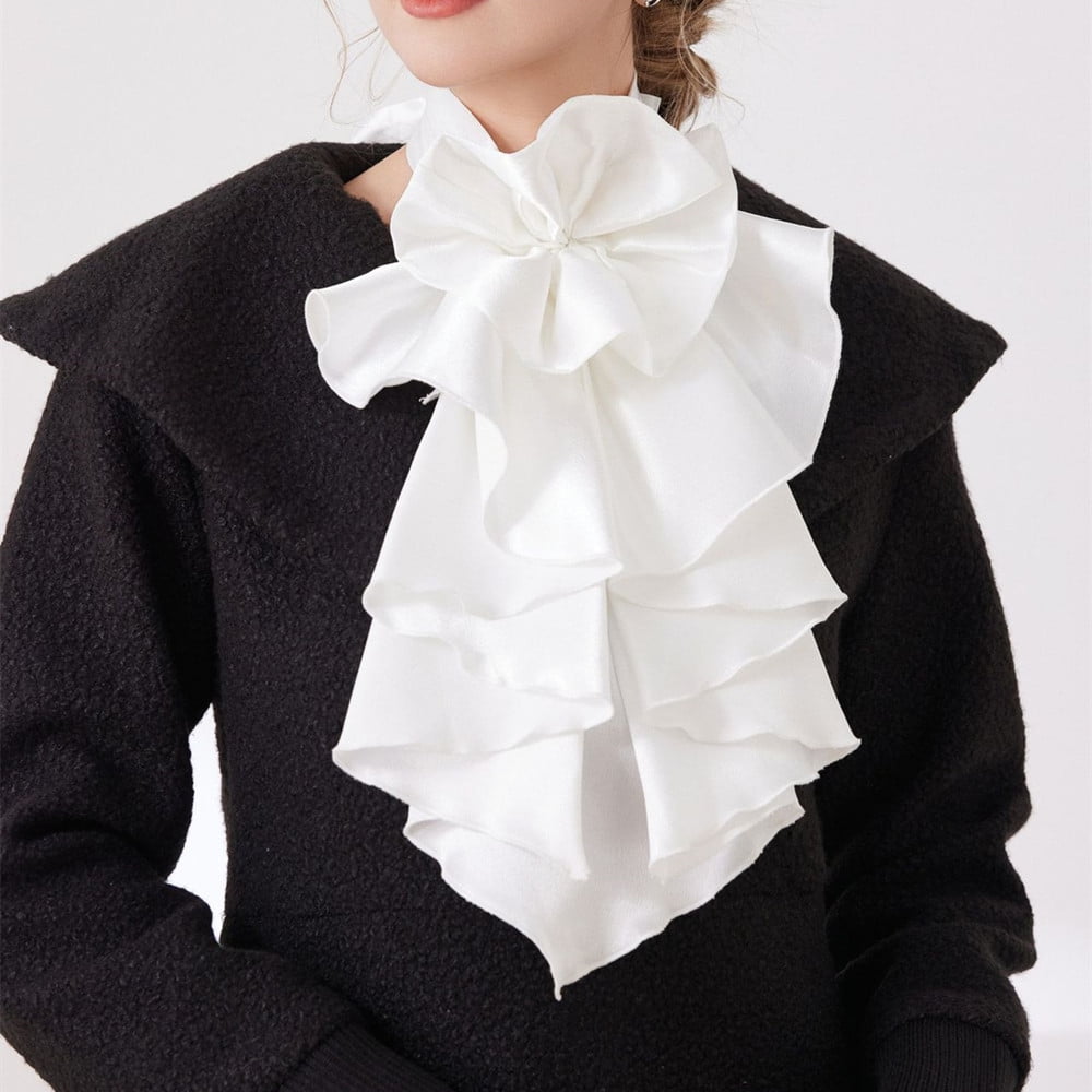 Victorian Collar Ruff Jabot Neck Collar Gothic Lolita Collar Vintage ...