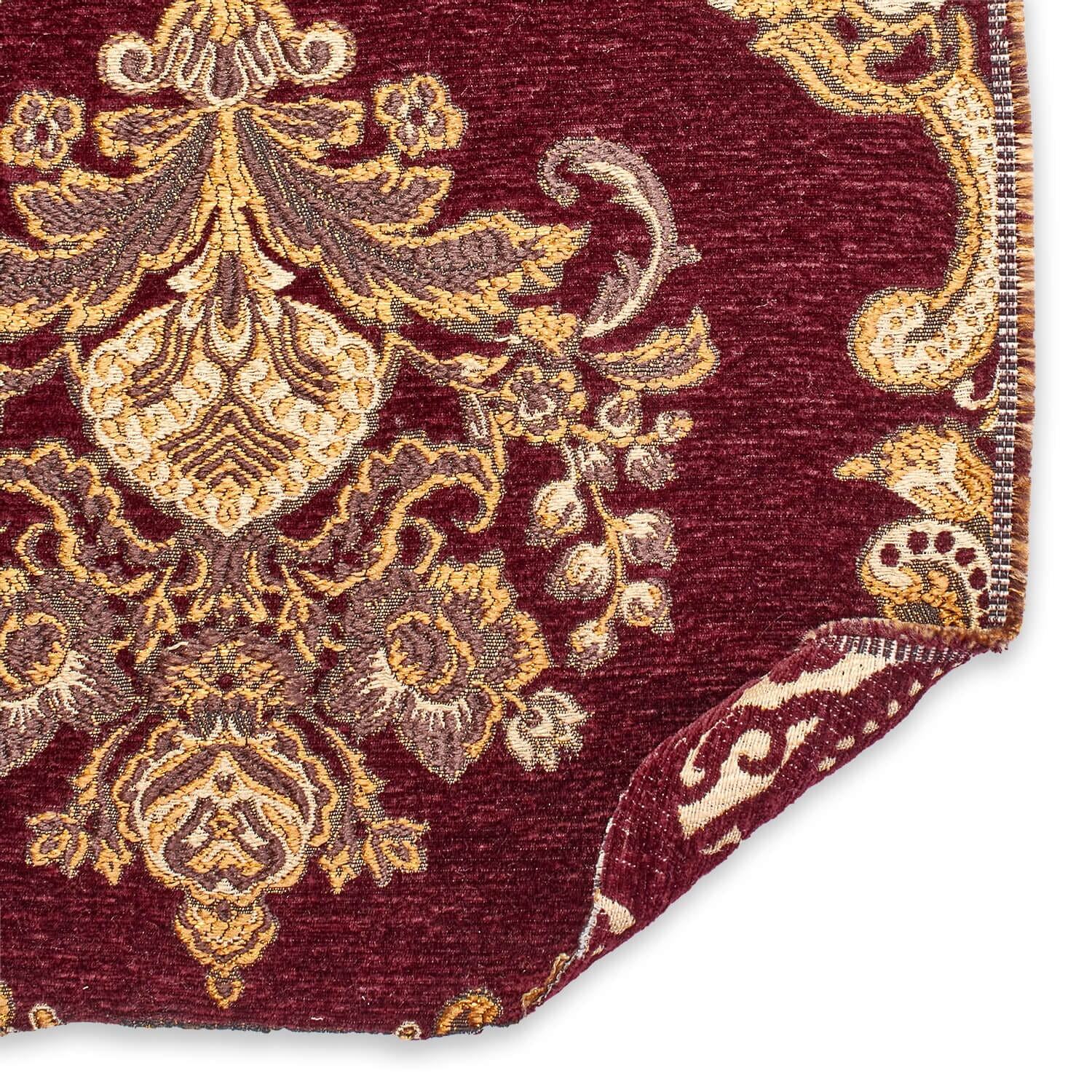 Victorian Damask Chenille Upholstery Brocade Jacquard 56/57" Fabric By ...