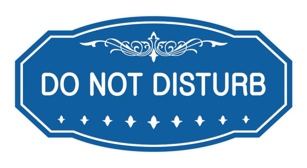 Victorian Do Not Disturb Sign (Blue) - Medium - Walmart.com