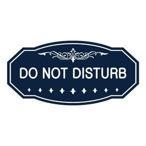 Portrait Round Please Do Not Disturb Sign (White/Red) - Large - Walmart.com