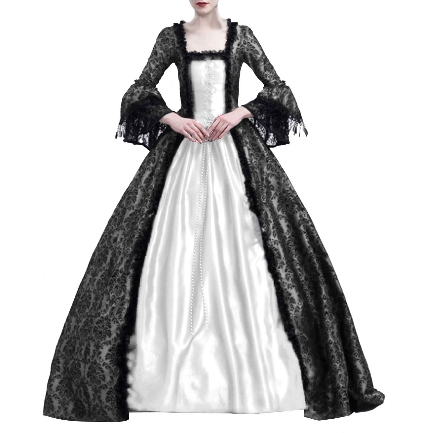 Victorian Dresses for Women Vintage Court Masquerade Dress Medieval ...