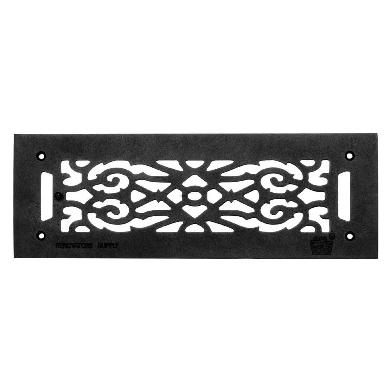 Victorian Floor Register - 16x5.5in Cast Aluminum Wall/Ceiling Vent ...