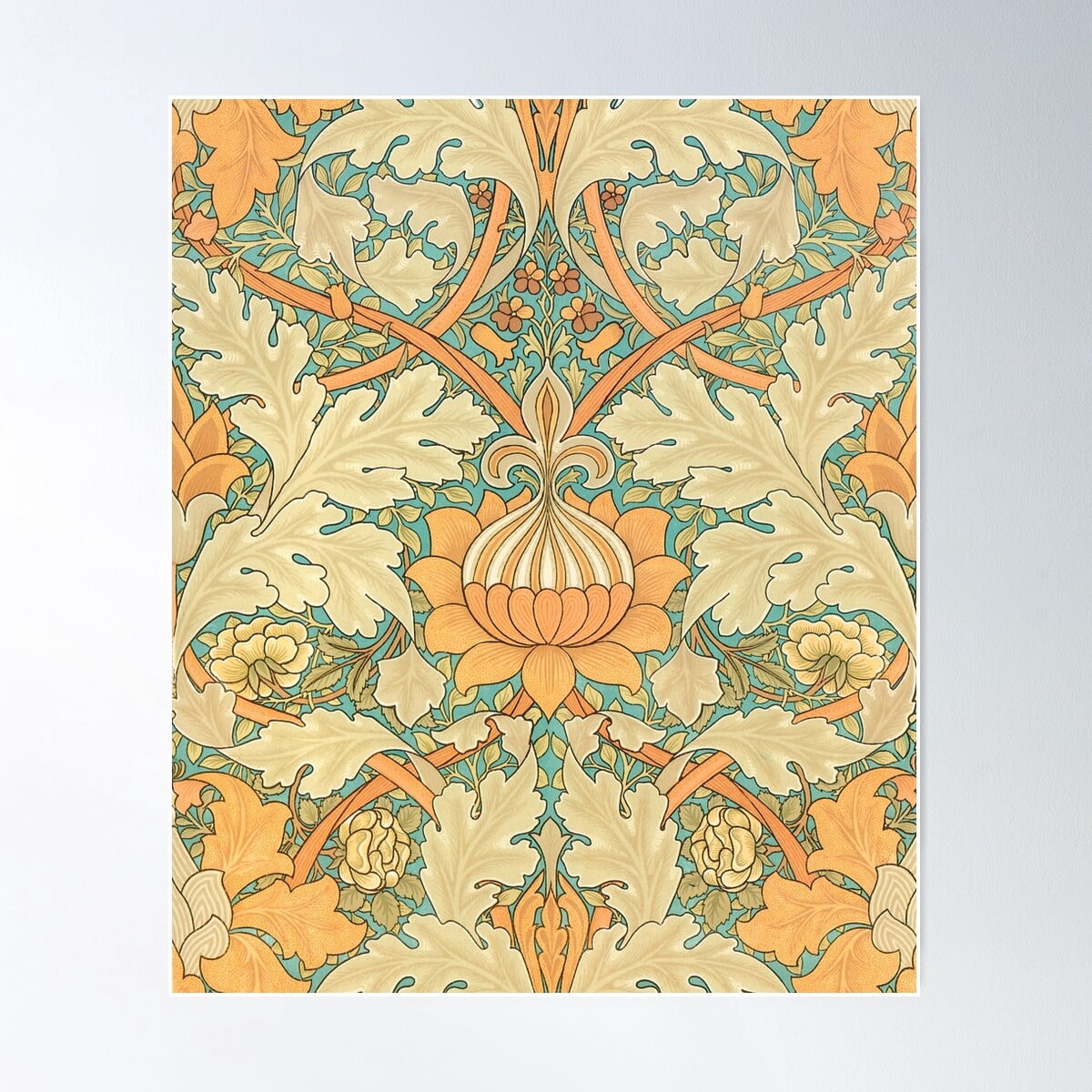 Victorian Floral Designs By William Morris Poster Wall Art, Modern Wall ...