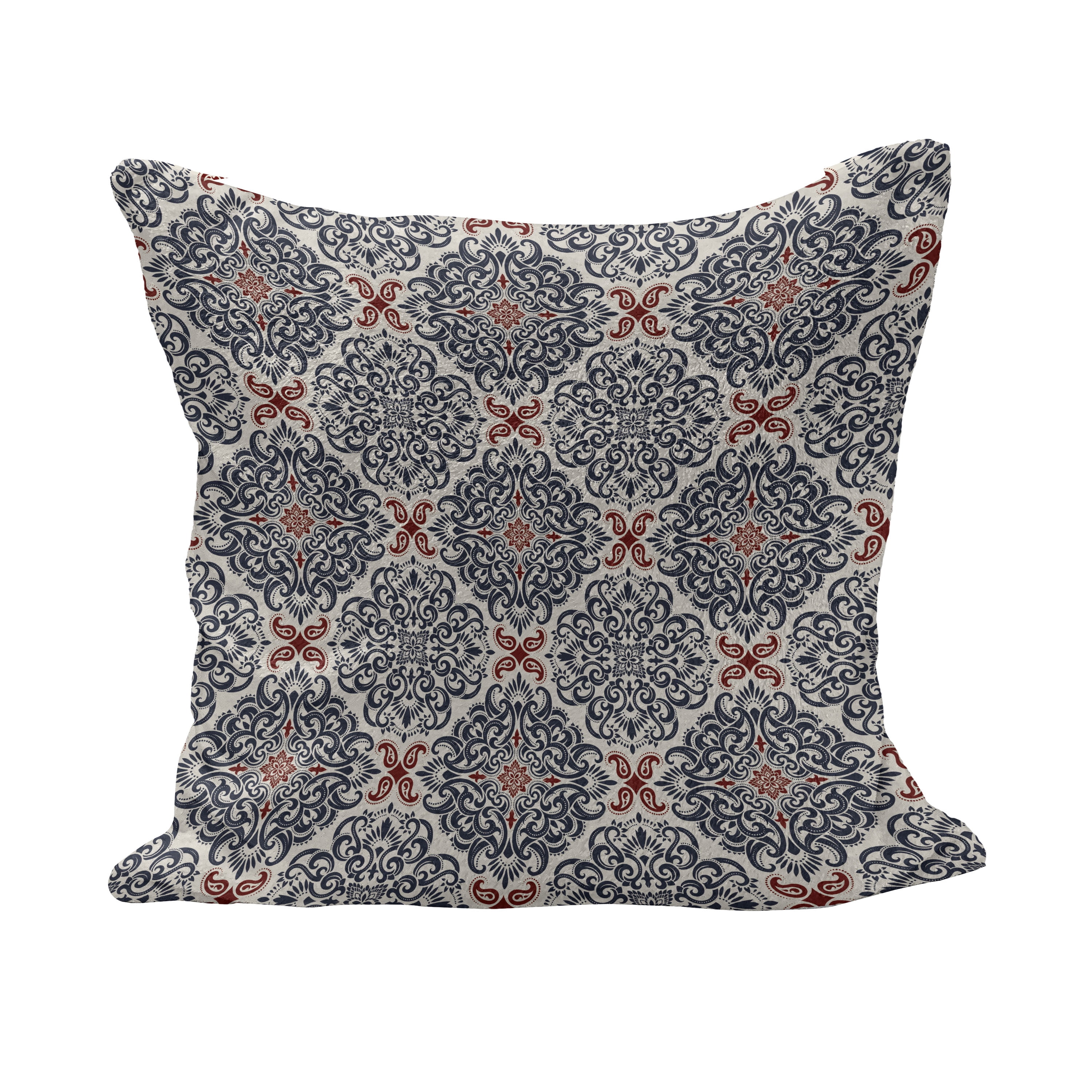Victorian Fluffy Throw Pillow Cushion Cover, Victorian Royal Flowers ...
