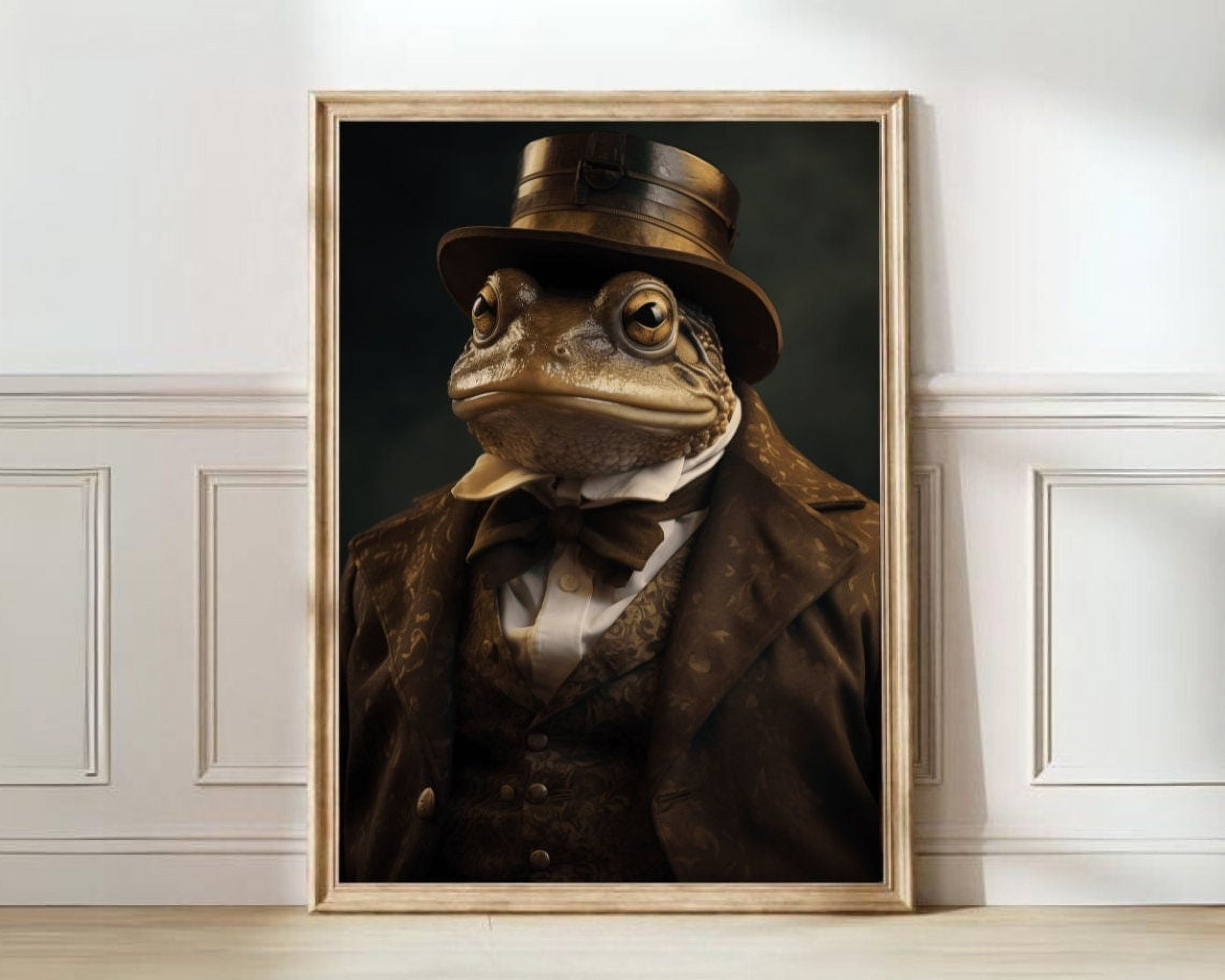 Victorian Frog Print Frog Portrait Vintage Animal Portrait Frog Poster ...