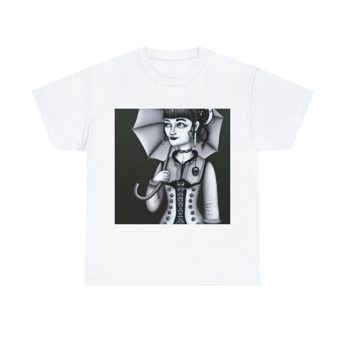 Victorian Goth T-Shirt Unisex Adult Steampunk Tim Burton Alice Emo ...