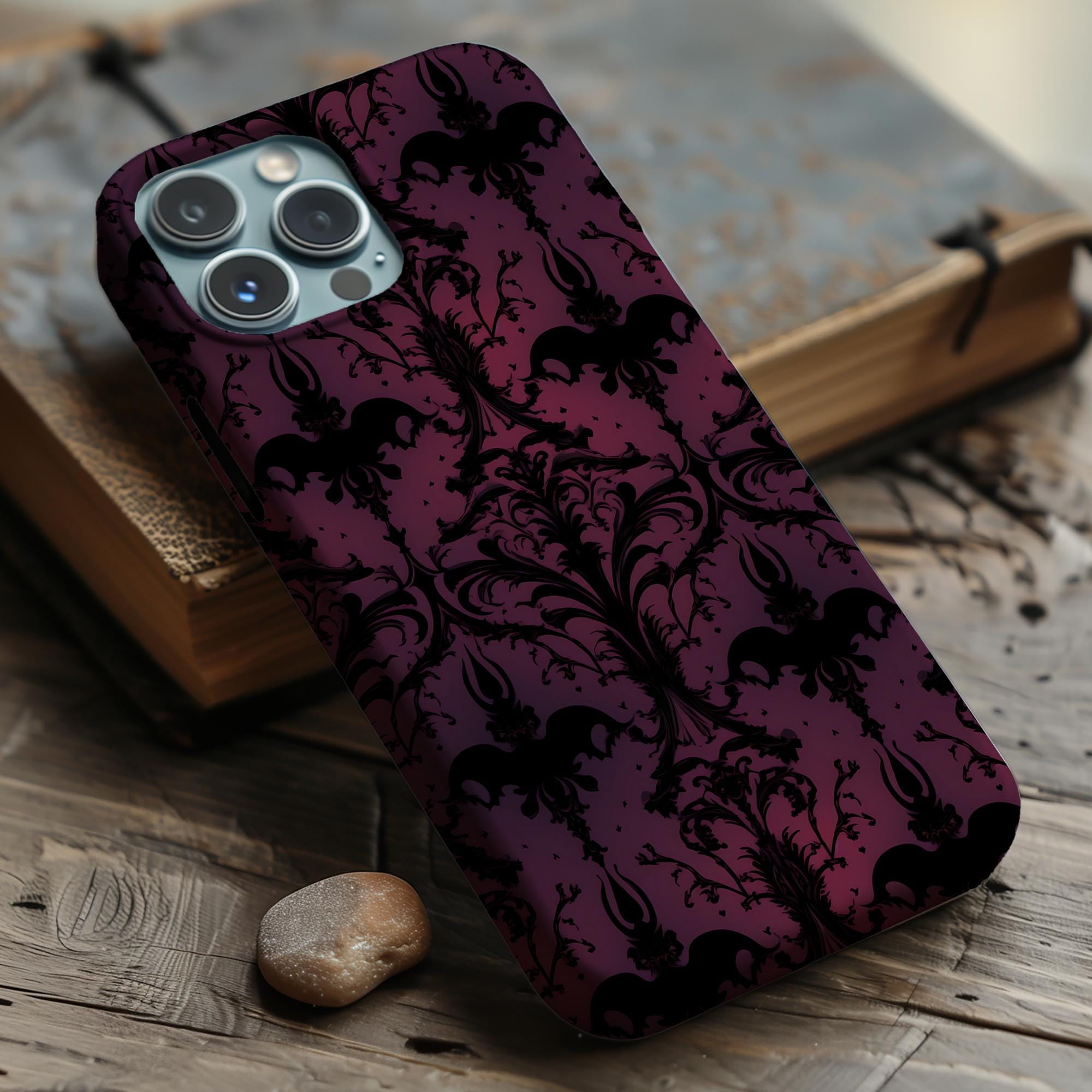Victorian Gothic Rose Art Dark Romance Case for iPhone 17 to 11 Pro Max ...