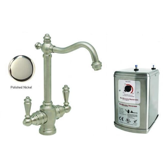 Victorian Hot-Cold Water Dispenser Kit - Polished Nickel - Walmart.com