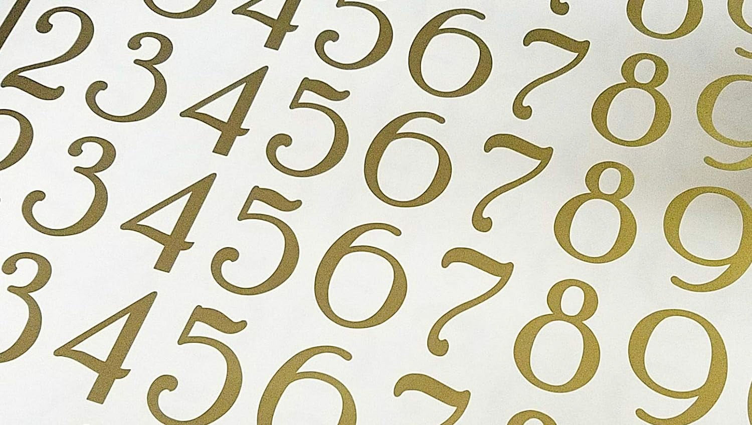 Victorian Mailbox Numbers (2 inch, Soft Gold) - Walmart.com