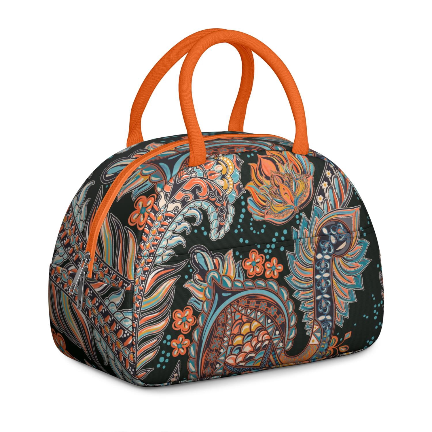 Victorian Paisley Lunch Bag - Antique Cameo Integration, Thermal ...