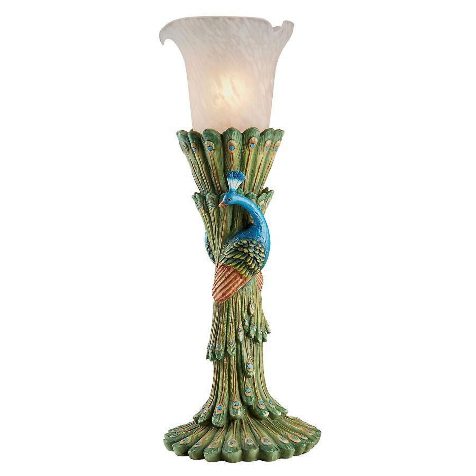Victorian Peacock Torchiere Sculptural Table Lamp - Walmart.com