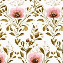 Peel and Stick Wallpaper 23.6in x 9.8ft Abstract Green Gold Botanical ...