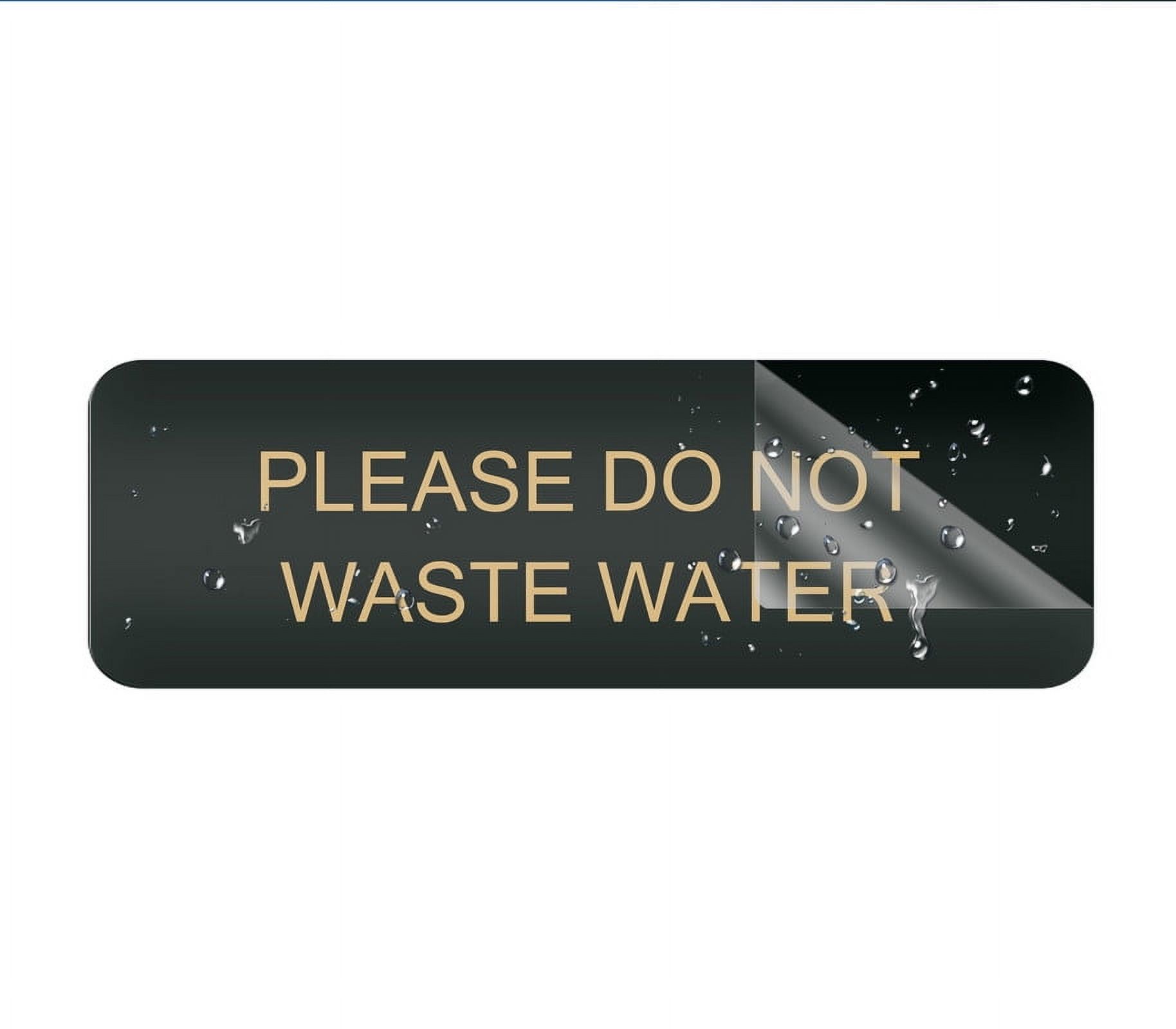 Victorian Please Do Not Waste Water Sign Acrylic Plastic Sign With ...