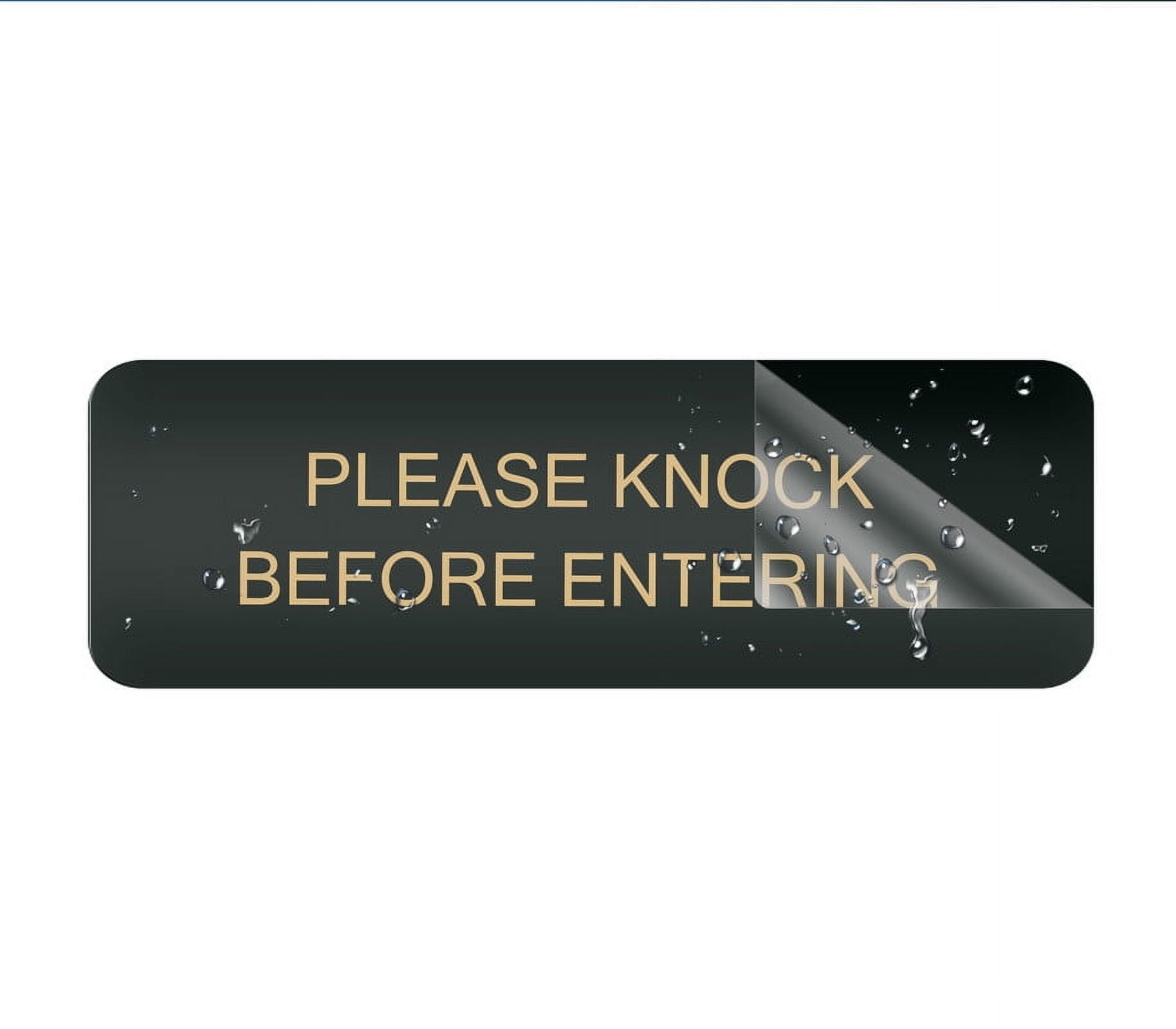 Victorian Please Knock Before Entering Sign Acrylic Plastic Sign With ...