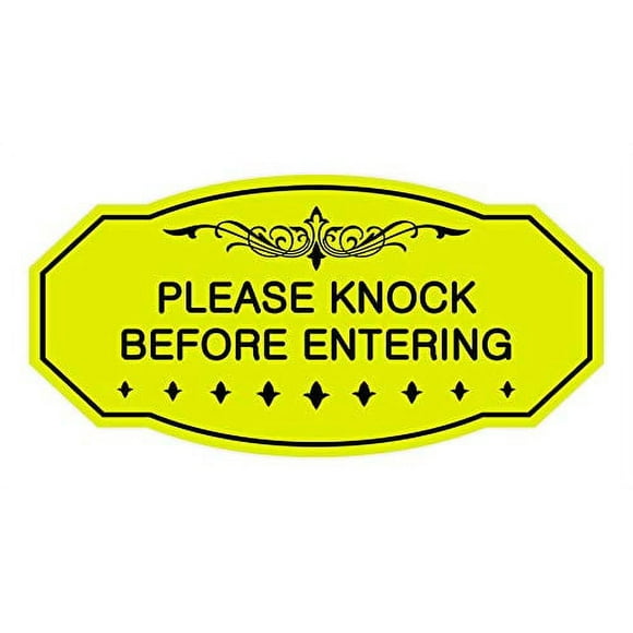 Please Knock Before Entering Sign