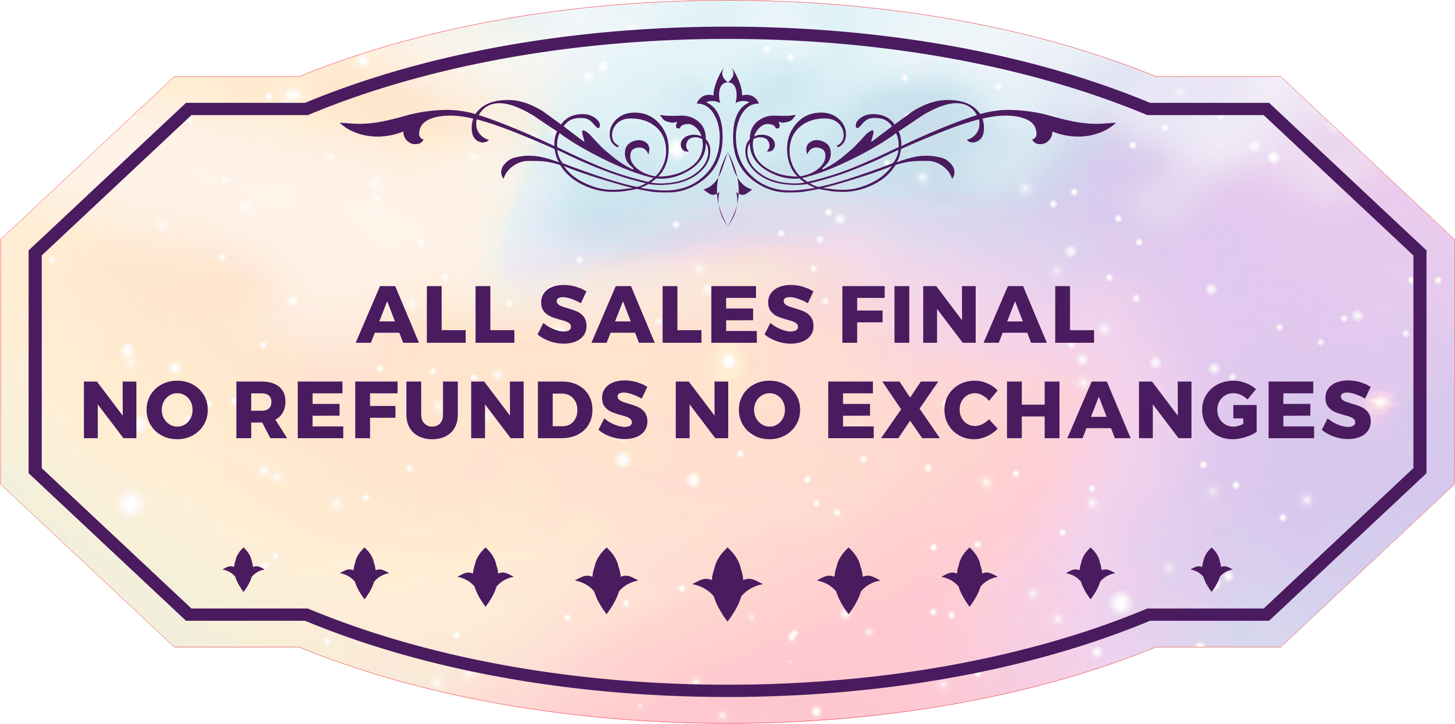 Victorian Plus All Sales Final No Refunds No Exchanges Door or Wall ...