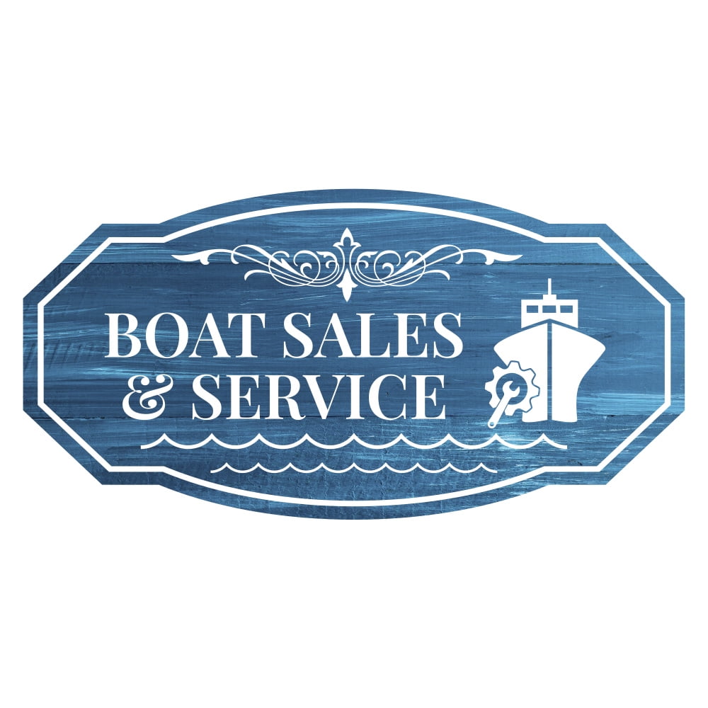Victorian Plus Boat Sales & Service Wall or Door Sign | Harbor Marina ...