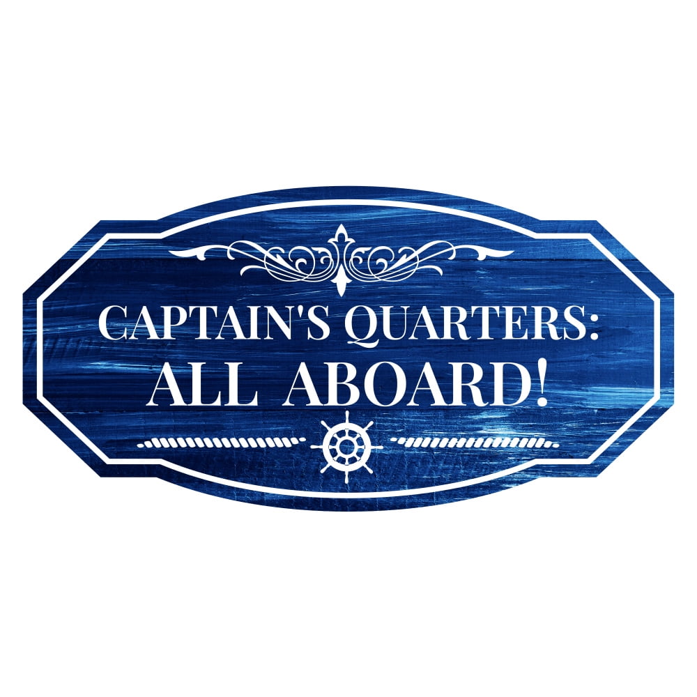 Victorian Plus Captain's Quarters: All Aboard! Wall or Door Sign ...