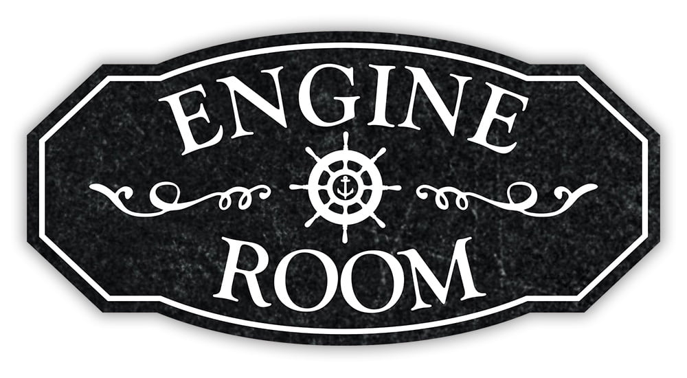 Victorian Plus Engine Room Wall or Door Sign | Easy Installation ...