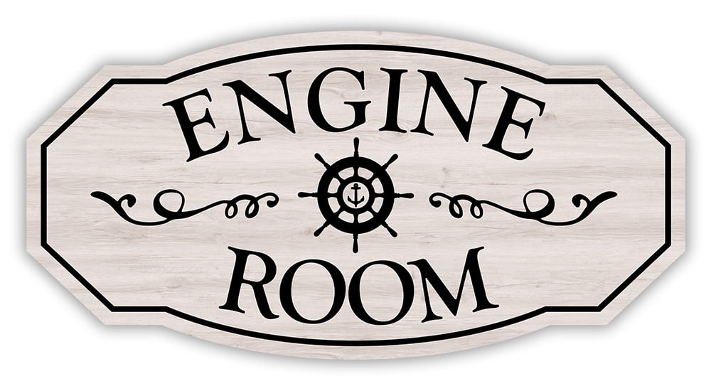 Victorian Plus Engine Room Wall or Door Sign | Easy Installation ...