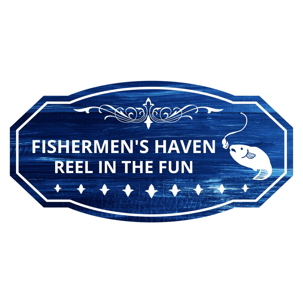 Victorian Plus Fishermen's Haven Reel in the Fun Wall or Door Sign ...